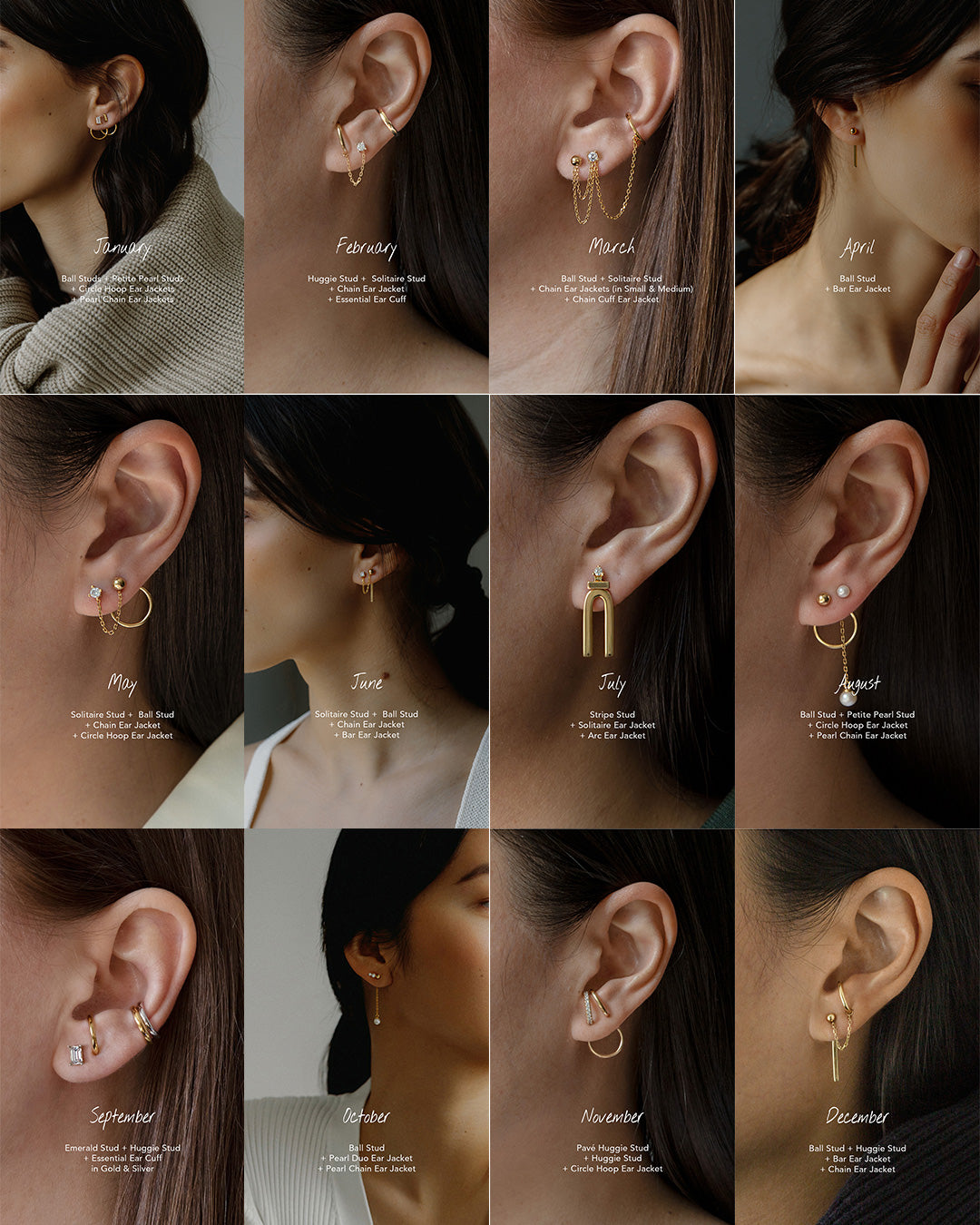 Birthday Month Earring Looks - Jewels & Aces